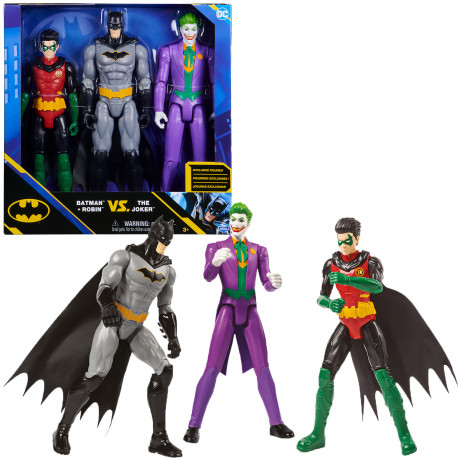Spin Master Batman 30cm Figure Set of Batman (Rebirth), Robin and Joker ...