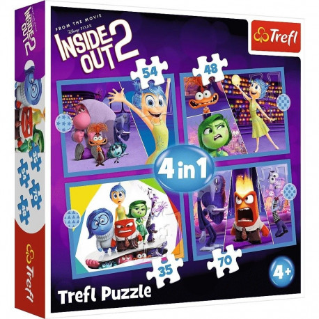 Puzzle 4in1 Emotions Inside Out 2 - Puzzles - Photopoint