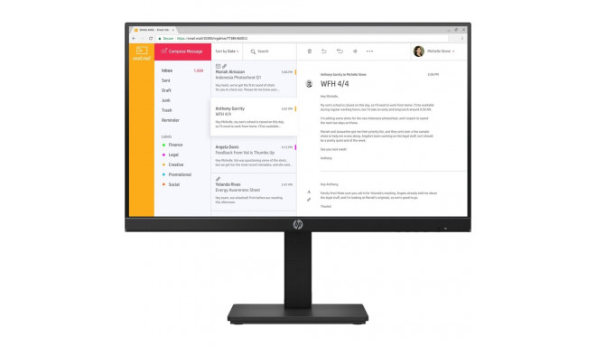 HP P24h G4 (24") FHD IPS Monitor - Monitorid - Photopoint