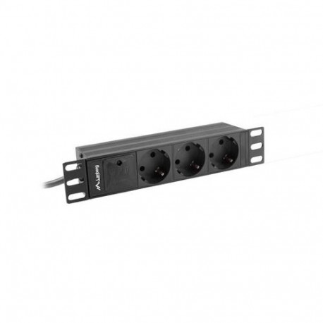 Lanberg PDU-03F-0200-IEC-BK power distribution unit (PDU) 1U - Surge ...