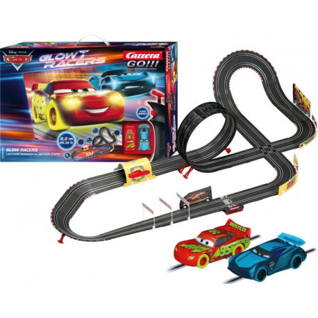 Carrera race track GO!!! Disney Pixar Cars Glow Racers (opened package ...