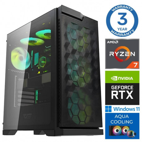 INTOP AQUA Ryzen 7 7700X 32GB DDR5 1TB SSD M.2 NVME+2TB RTX4060 8GB ...