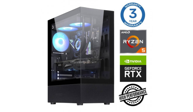 INTOP Ryzen 5 7500F 16GB DDR5 1TB SSD M.2 NVME RTX5060Ti 16GB no-OS - Lauaarvutid - Photopoint
