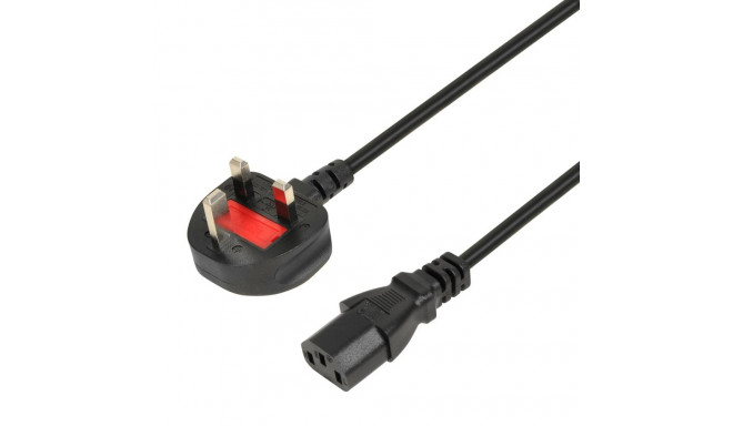 Power Cable - iBOX VDE SCHUKO 1.8m UK Plug Copper Black ...
