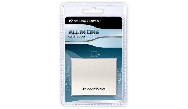 Silicon Power card reader All-in-One USB 2.0, white - Memory card ...