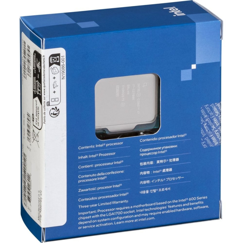 CPU Intel Core i7-12700K / LGA1700 / Box ### 12 Cores / 20 Threads ...