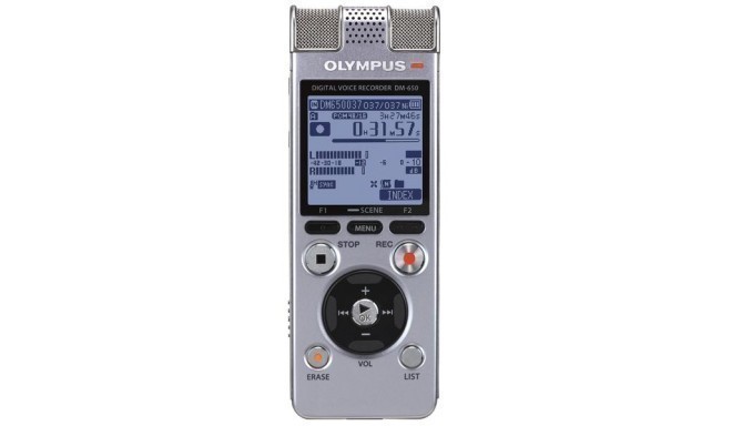 Olympus digital recorder DM-650, silver - Sound recorders - Photopoint
