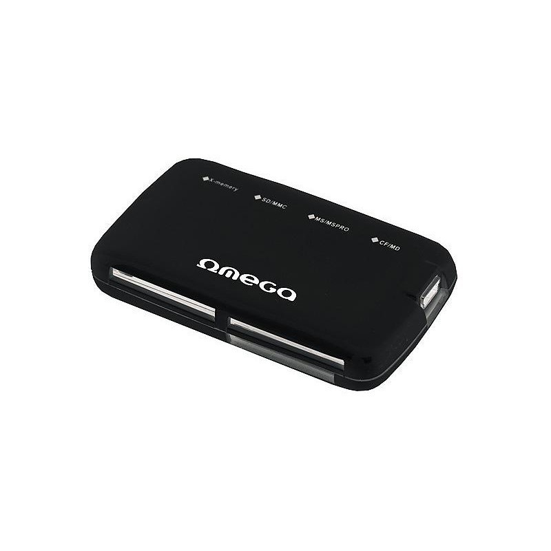 Omega card reader OUCAM, black (40553) - Memory card readers - Nordic ...