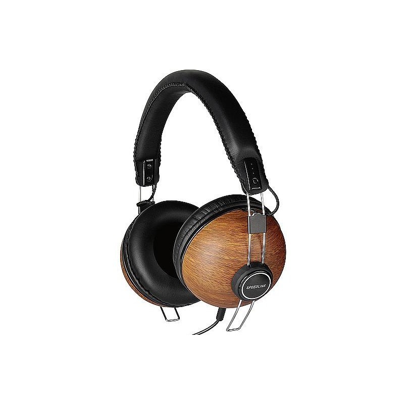 Speedlink headset Bazz, wood (SL-8750) - Headphones - Nordic Digital