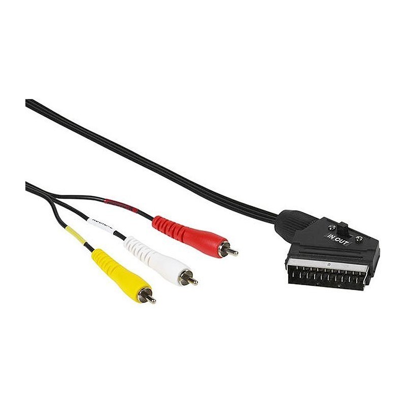 Vivanco cable Polybag SSCART - 3xRCA 2m (33712) - Cables - Photopoint
