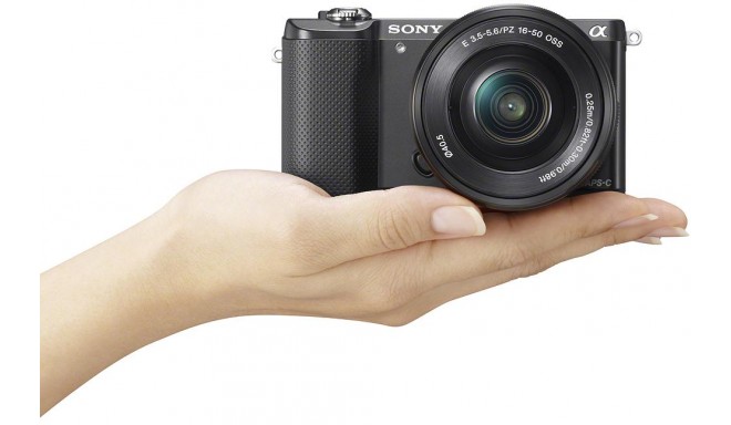 Sony a5000 + 16-50mm Kit, black - Mirrorless cameras - Nordic Digital