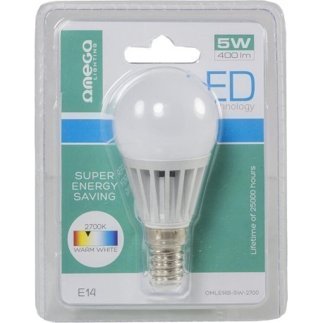Omega LED lamp E14 5W 2700 K (41871) - LED lamps - Nordic Digital