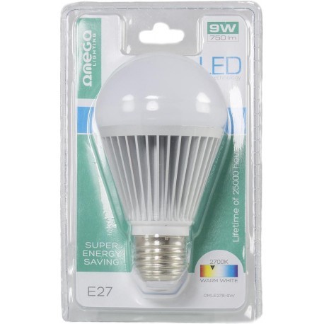 Omega LED lamp E27 9W 2700K (41872) - LED lamps - Nordic Digital