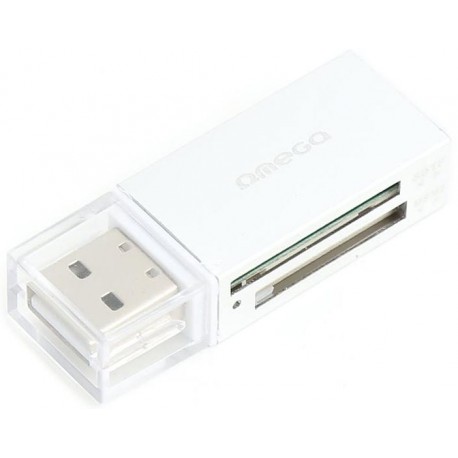 Omega card reader OUCRAW, silver (42027) - Memory card readers - Nordic ...
