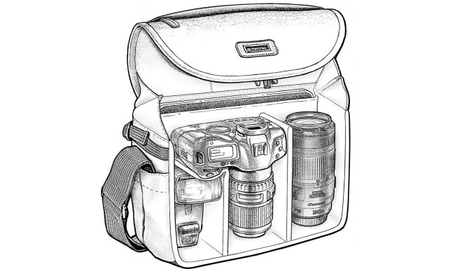 Tamrac shoulder bag Apache 4, brown (5834) - Camera bags - Nordic Digital