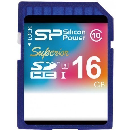 Silicon Power memory card SDHC 16GB Superior UHS-I U3 - Memory cards ...