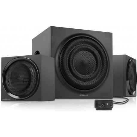 Speedlink speakers 2.1 Quanum (SL-8238-BK) - Speakers - Nordic Digital