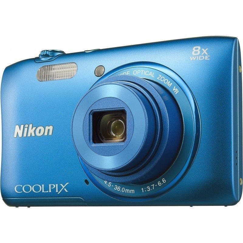 Nikon Coolpix S3600, sinine - Kompaktkaamerad - Photopoint