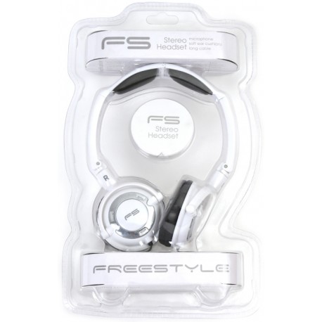 Omega Freestyle headset FH0022, white - Headphones - Photopoint
