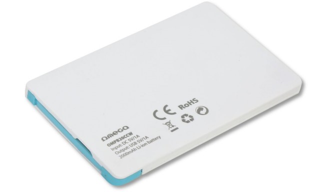 Omega Power Bank 2000mAh, white (OMPB20CCWML) - Power banks - Nordic ...